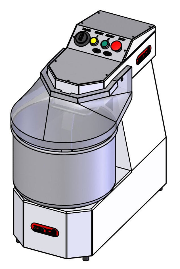 Zanolli Galassia Liftable Head / Fixed Bowl 23 litre / 18kg finished ...